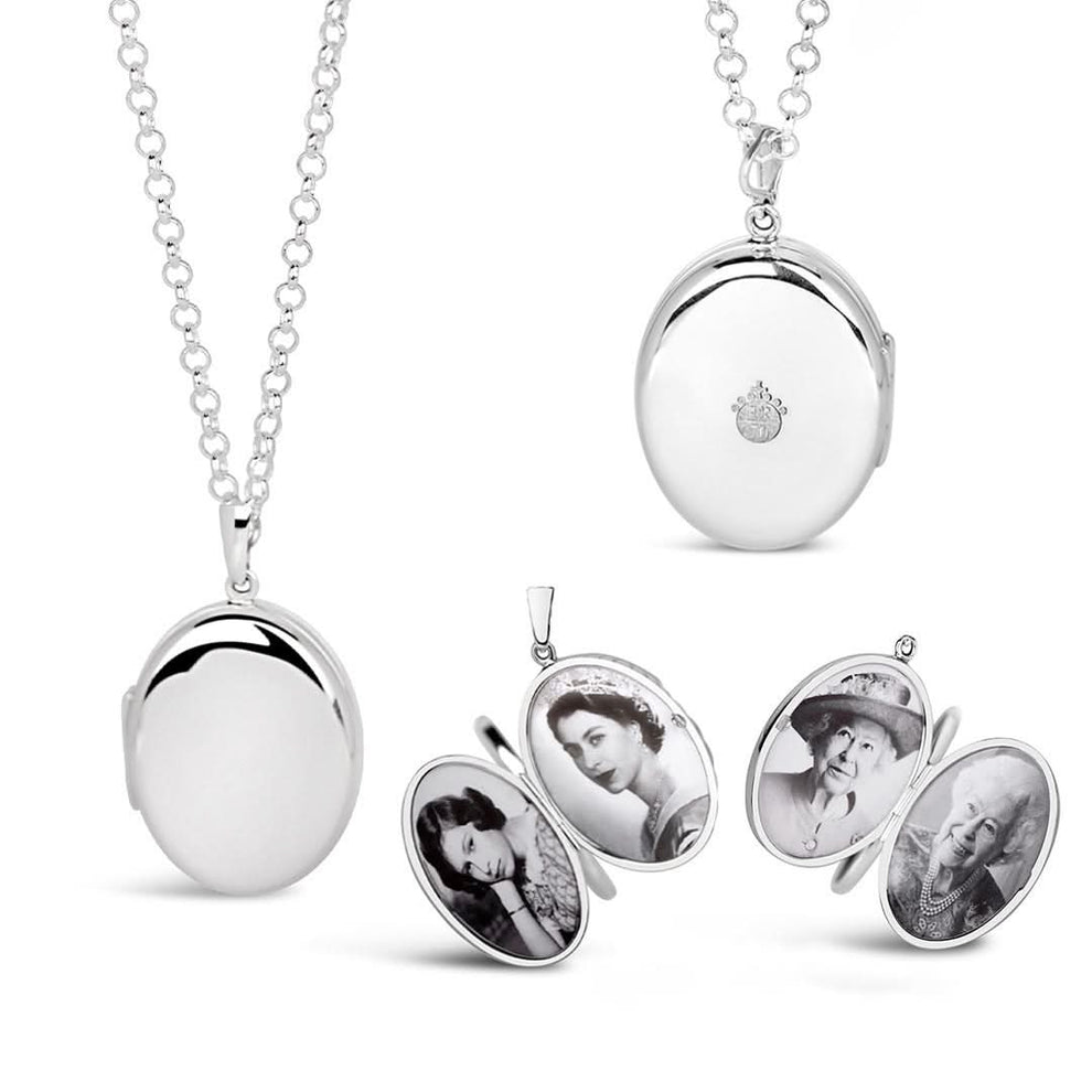 Commemorative Queen Elizabeth Necklace | Silver Locket – Lily Blanche