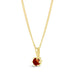 Ruby Charm Necklace Solid Gold July Birthstone Necklace – Lily Blanche