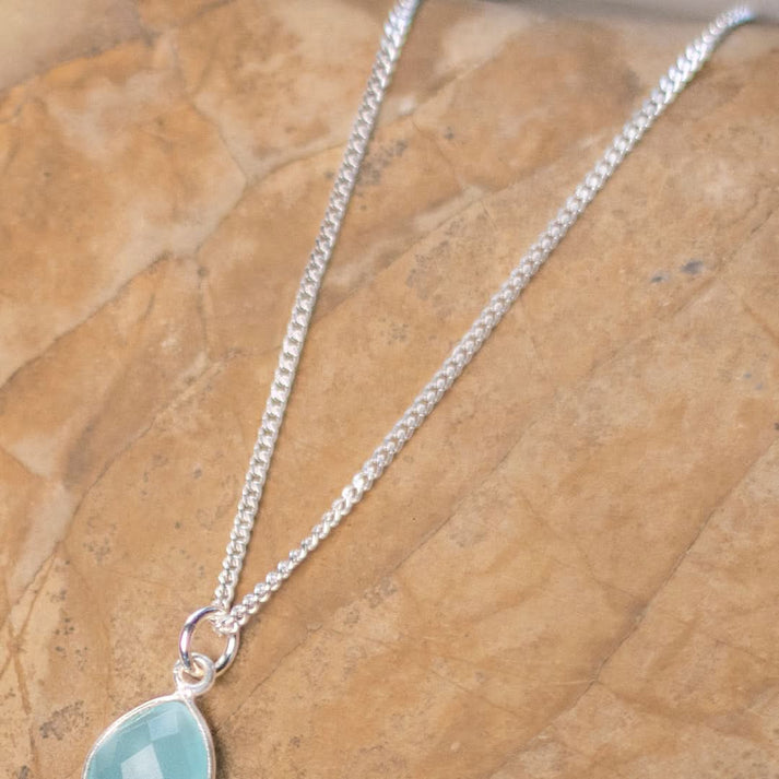 Curb Chain in White Gold Vermeil – Lily Blanche