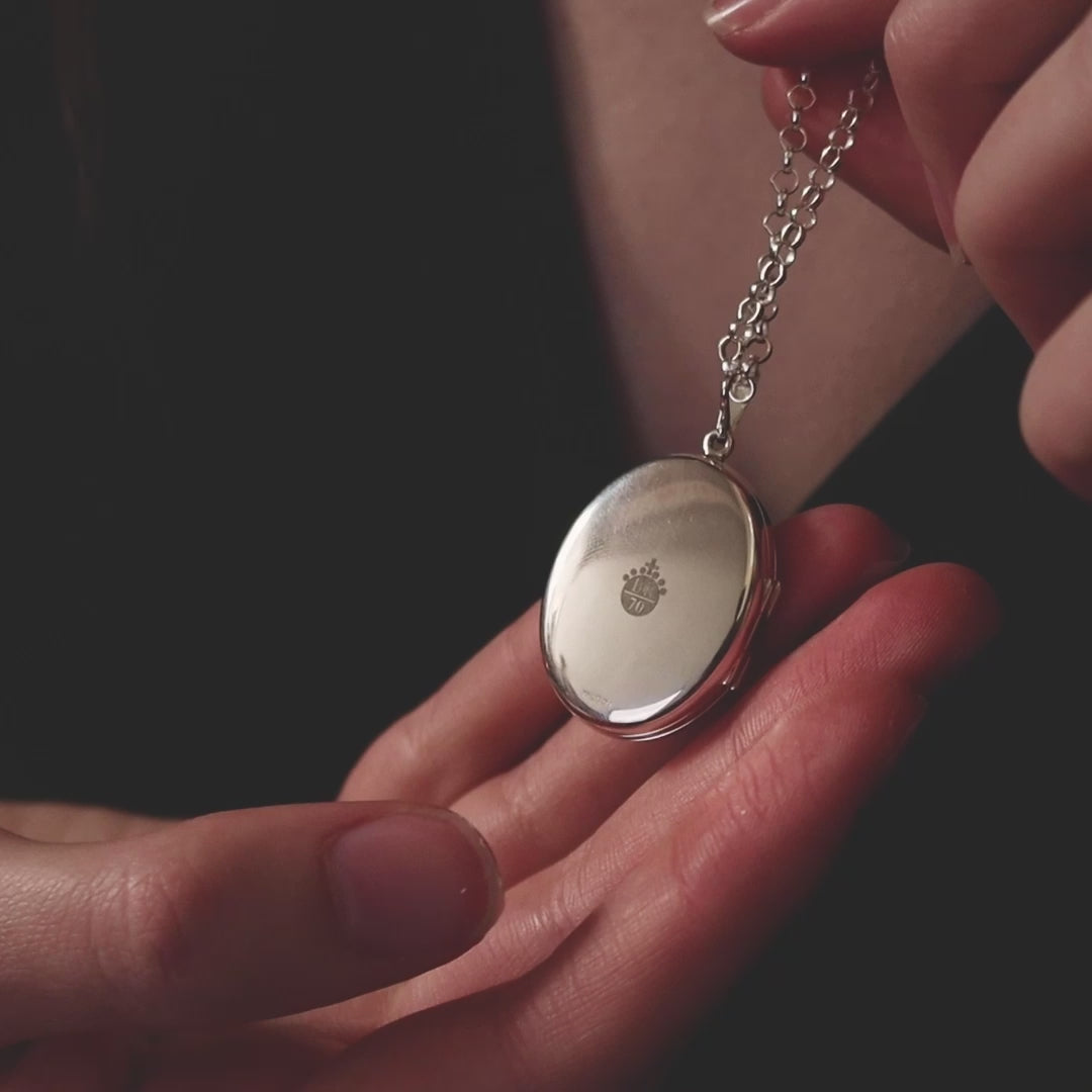 Commemorative Queen Elizabeth Necklace | Silver Locket | Lily Blanche ...
